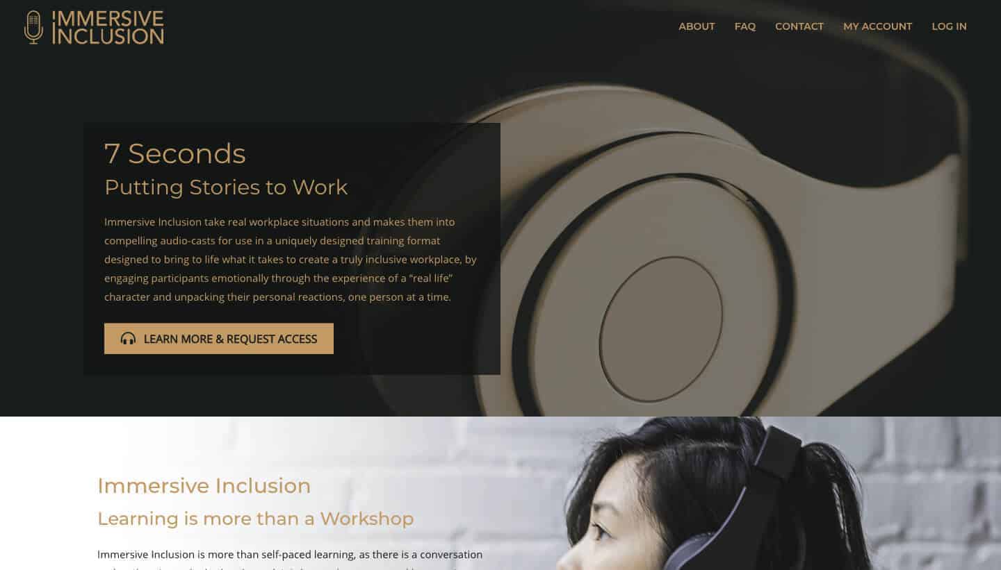 Immersive Inclusion Website with LMS – SwiftSites