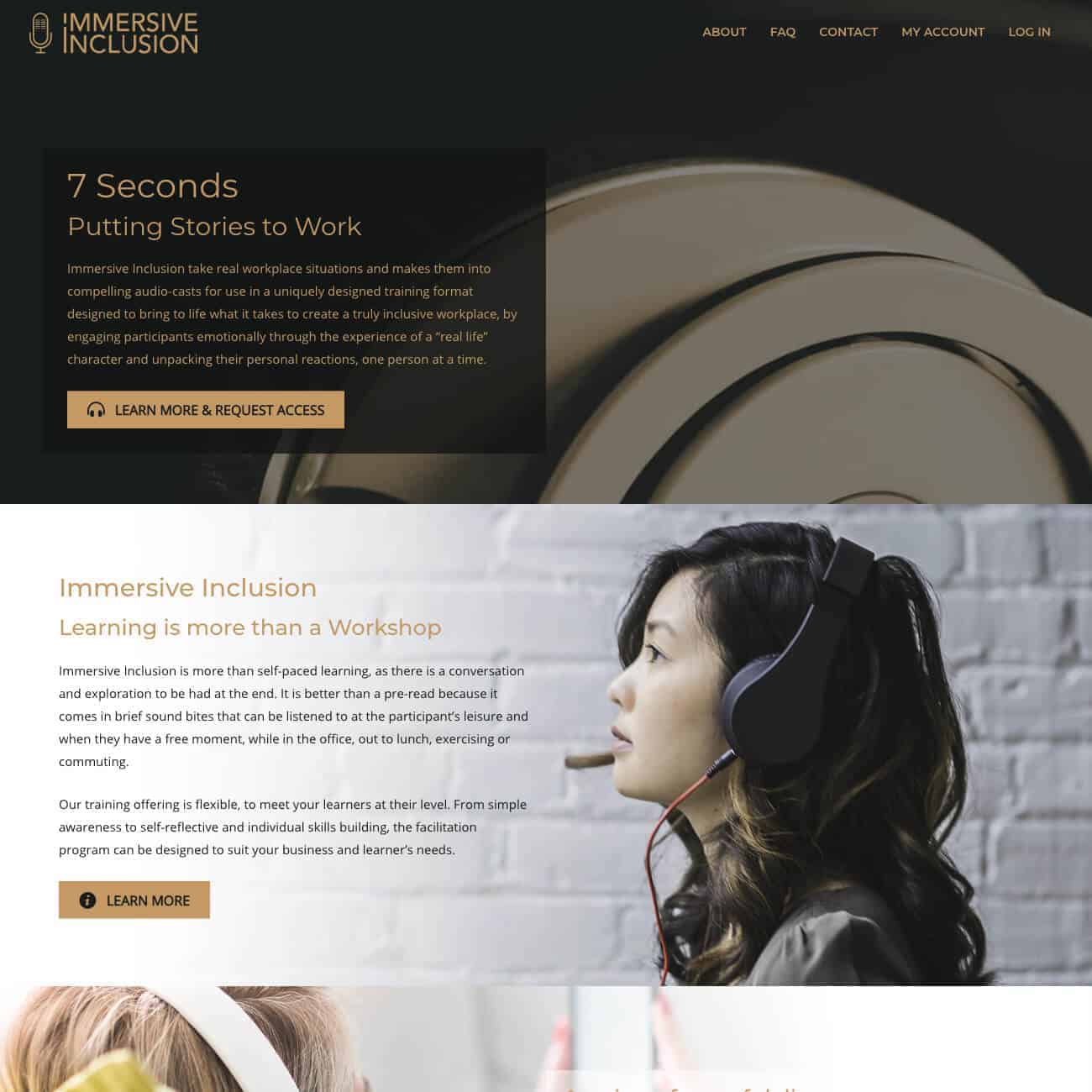 Immersive Inclusion Website with LMS – SwiftSites